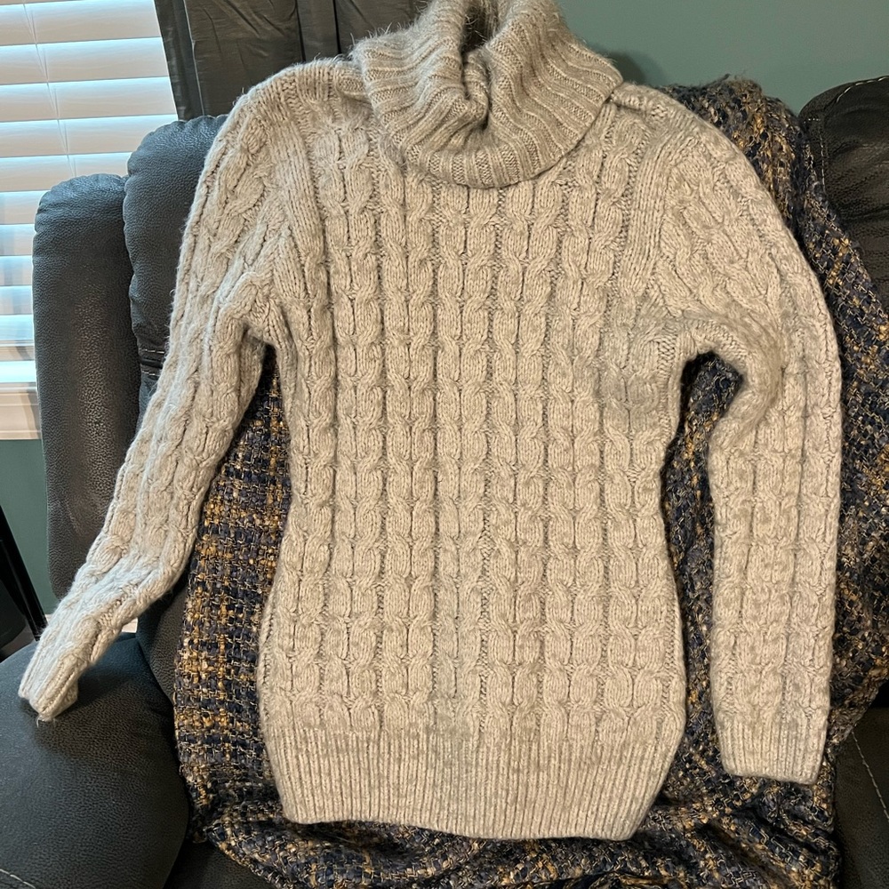 Michelle Nicole Wool Blend Turtle Neck Sweater - Gem